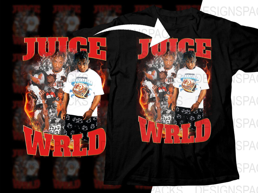 Juice WRLD Collage Graphic Design Fan Art Png Digital Download