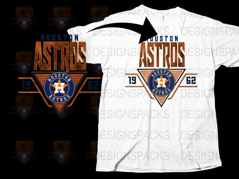 Houston Astros 1962 Logo Vintage Design Png Digital Download