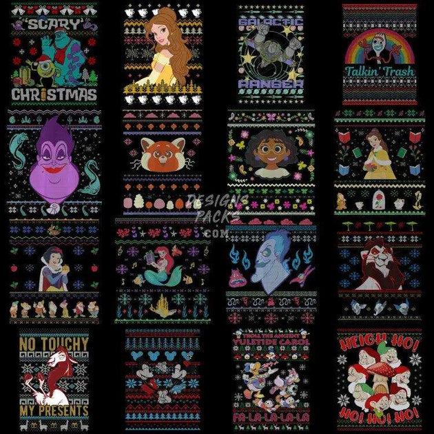 29 Ugly Christmas Designs Bundle PNG