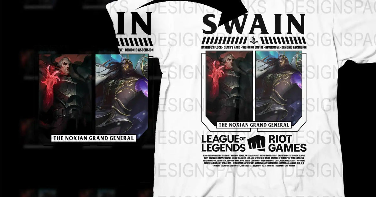 Swain Ravenous Death Vision Empire League of Legends Png Digital Downl ...