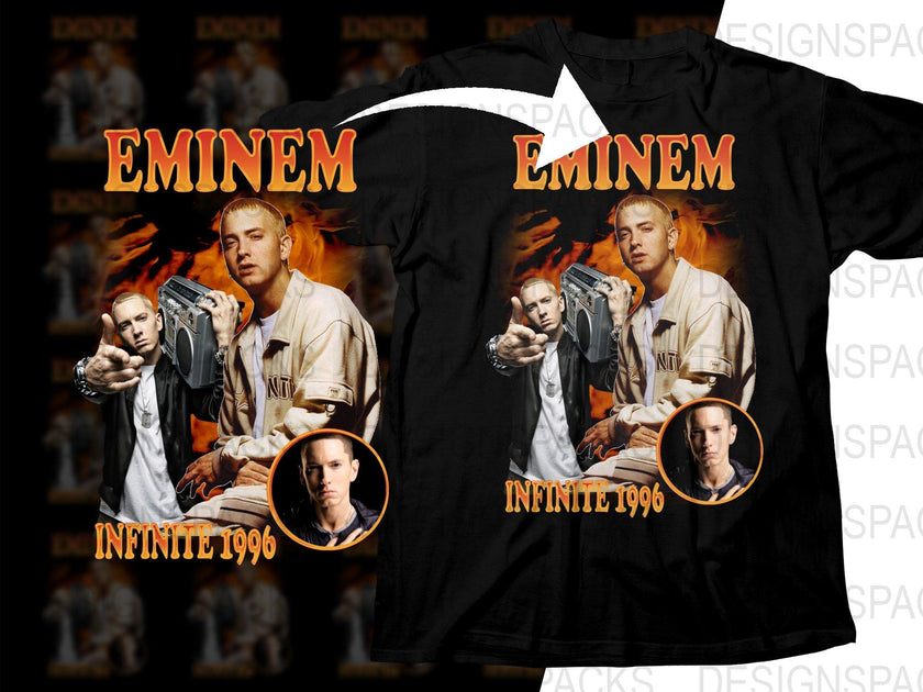 Eminem Infinite 1996 Three Image Design Graphic Png Digital Download