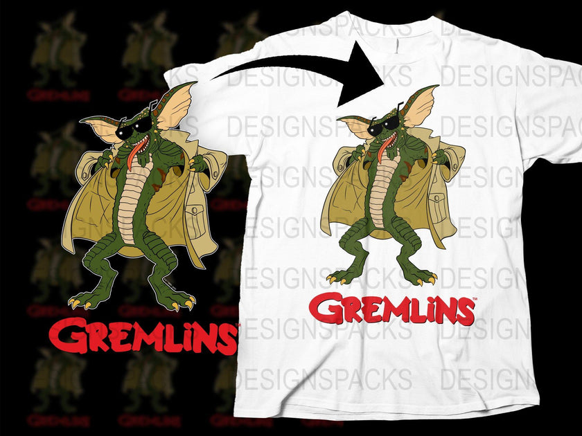 Cool Gremlins Character Flashing Art Png Digital Download