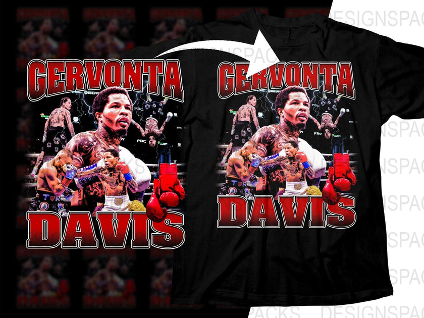 Gervonta Davis Dynamic Boxing Action Graphic Png Digital Download