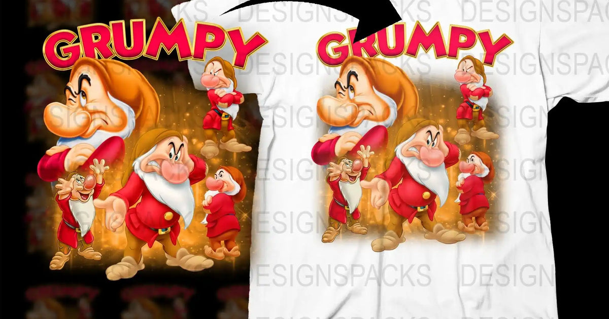 Grumpy Cartoon Character Graphic Png Digital Download – DESIGNSPACKS