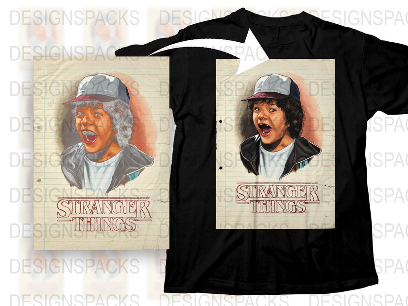 Stranger Things Dustin Henderson Character Png Digital Download