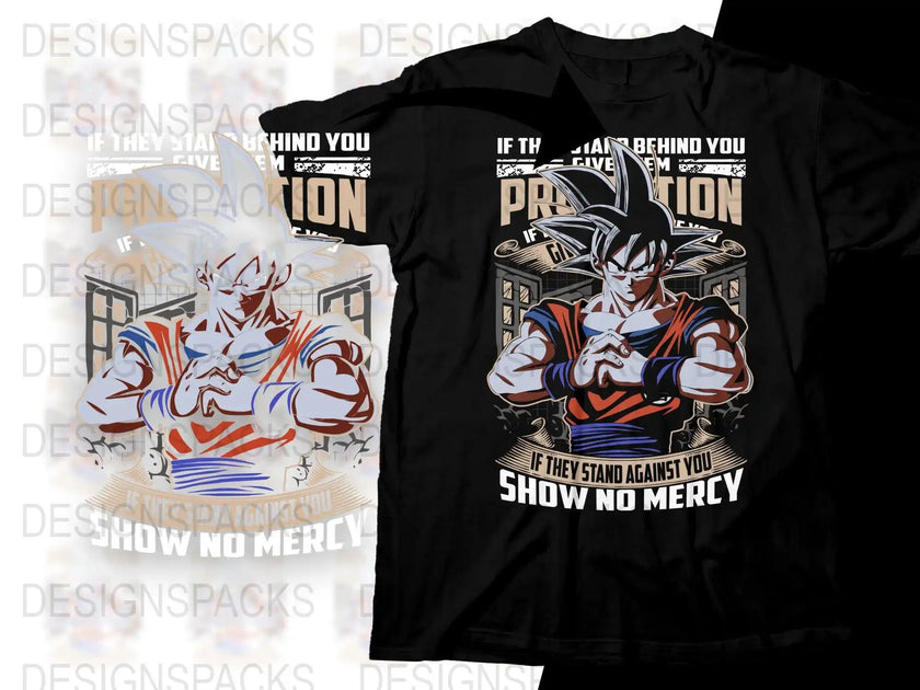 Aggressive Anime Character Show No Mercy Png Digital Download