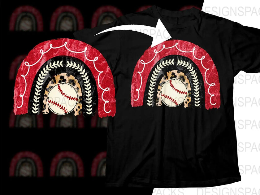 Unique Baseball Themed Graphic Design Png Digital Download