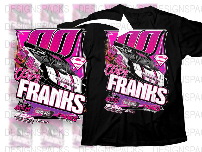 Race Car Themed Colby Franks Superhero Png Digital Download