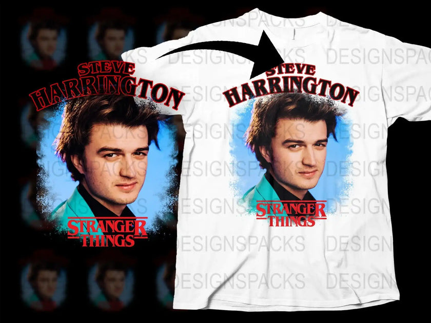 Steve Harrington Stranger Things Graphic Png Digital Download