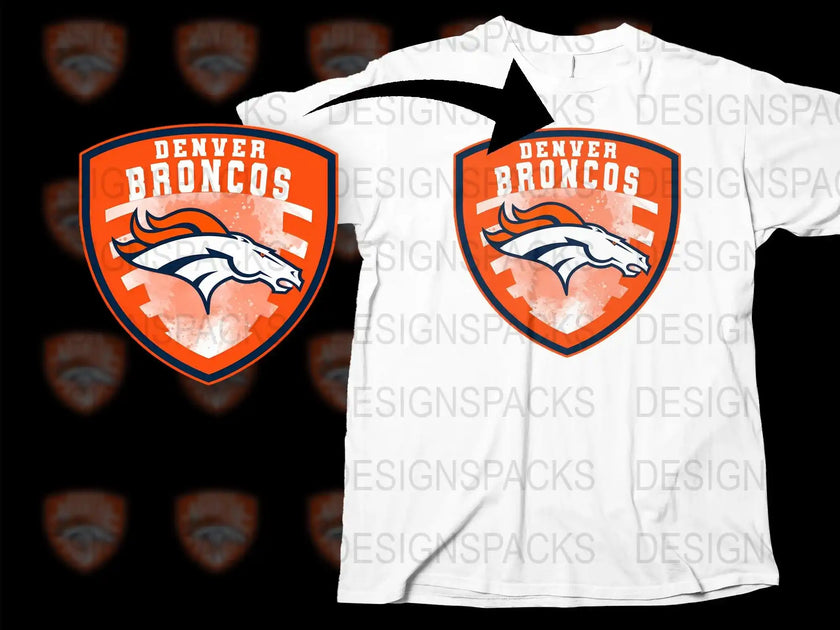 Denver Broncos Official NFL Team Logo Png Digital Download