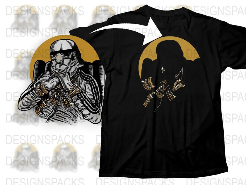 Stormtrooper Thinking Behind Shades Png Digital Download