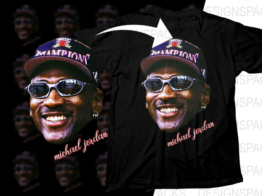 Michael Jordan Head Chicago Bulls Champions Stylish Png Digital Downlo