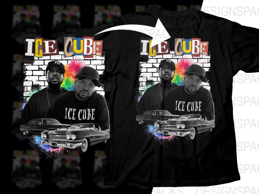 Ice Cube Iconic Rap Artist Car Culture Graphic Print Png Digital Downl