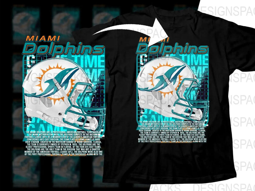 Miami Dolphins Football Team Logo Png Digital Download