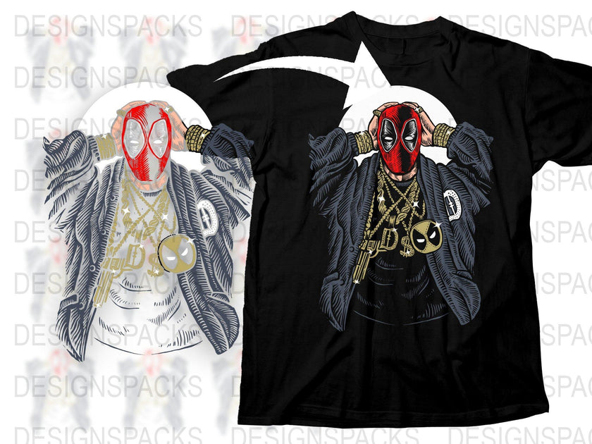 Deadpool Gangsta Popculture Png Digital Download