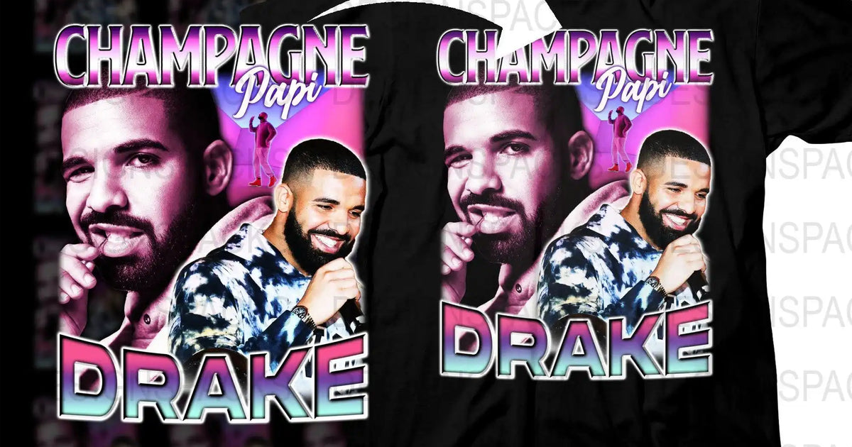 Vibrant Champagne Papi Drake Graphic Design Png Digital Download ...