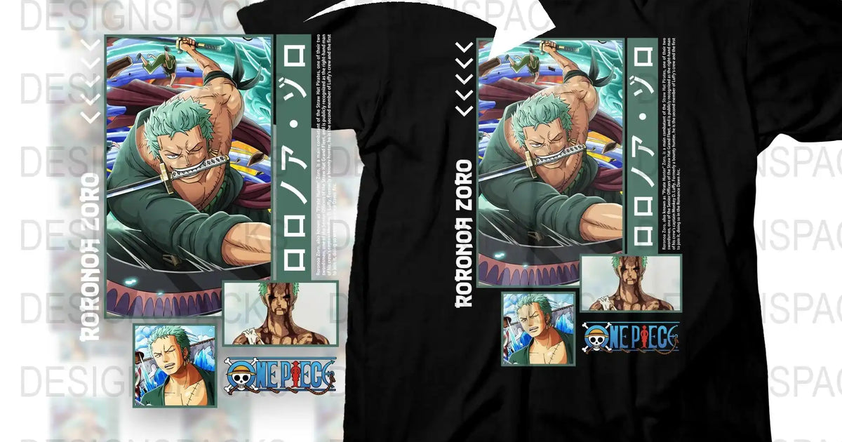One Piece Roronoa Zoro Character Anime Graphic Png Digital Download ...