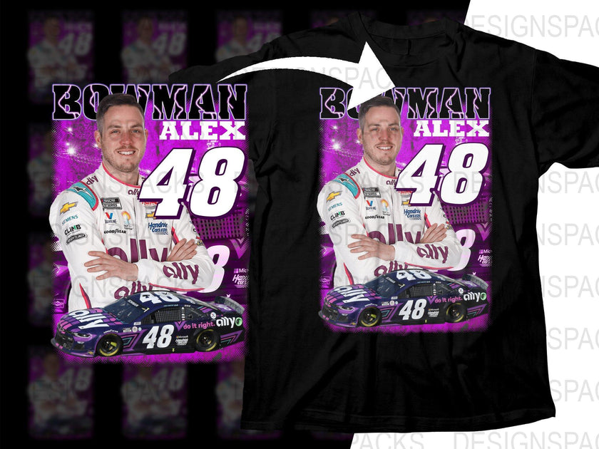 Nascar Alex Bowman Number 48 Racing Fan Png Digital Download