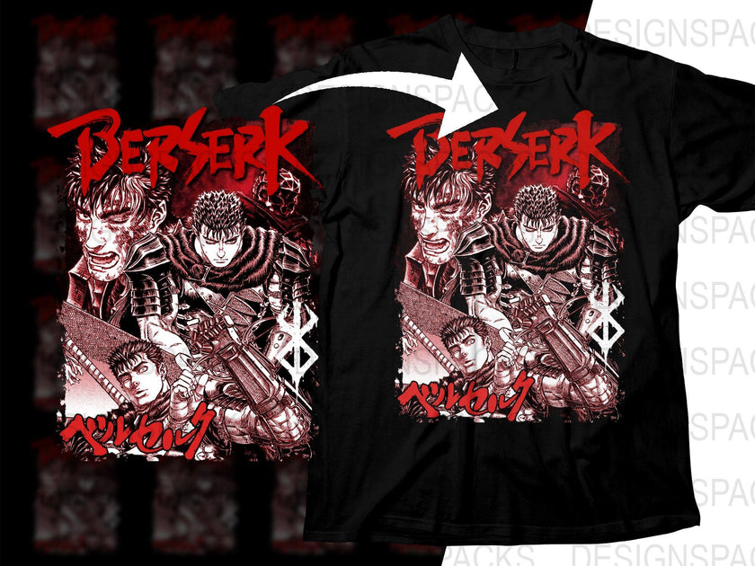 Berserk Anime Guts Griffith Zodd Bootleg Png Digital Download