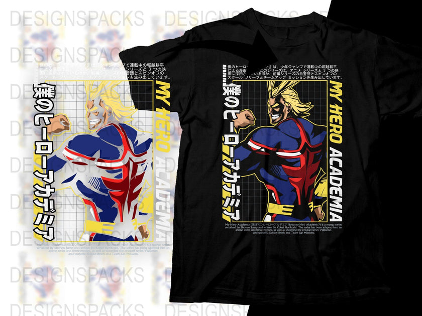 My Hero Academia All Might Design Png Digital Download