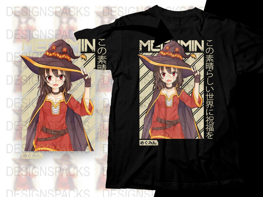 Megumin Explosion Wizard Anime Png Digital Download