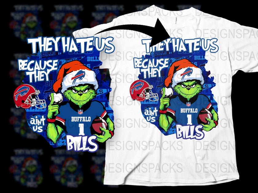 Buffalo Bills Grinch Christmas Themed Graphic Png Digital Download