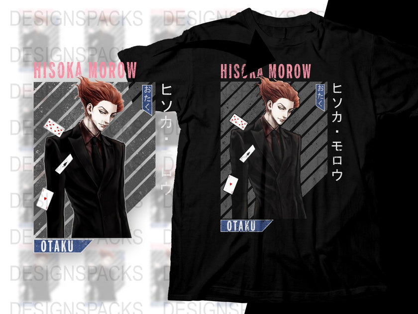 Hisoka Morow Stylish Graphic Anime Design Png Digital Download