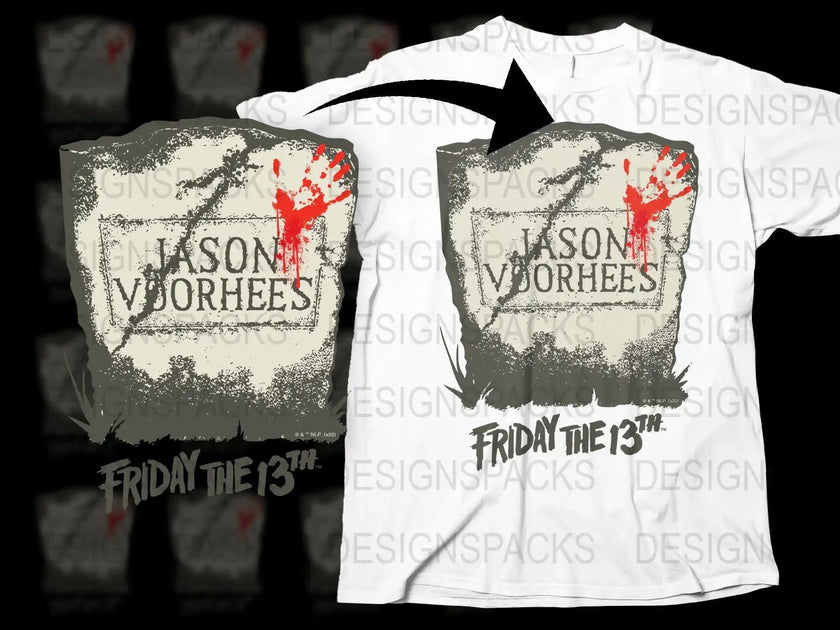 Jason Voorhees Friday the 13th Graphic Png Digital Download