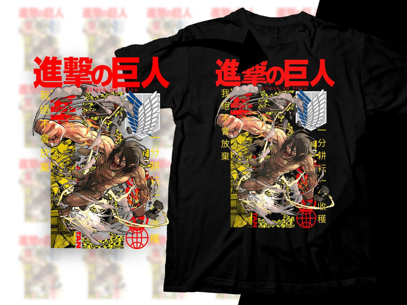 Attack on Titan Eren Jaeger Anime Graphic Png Digital Download