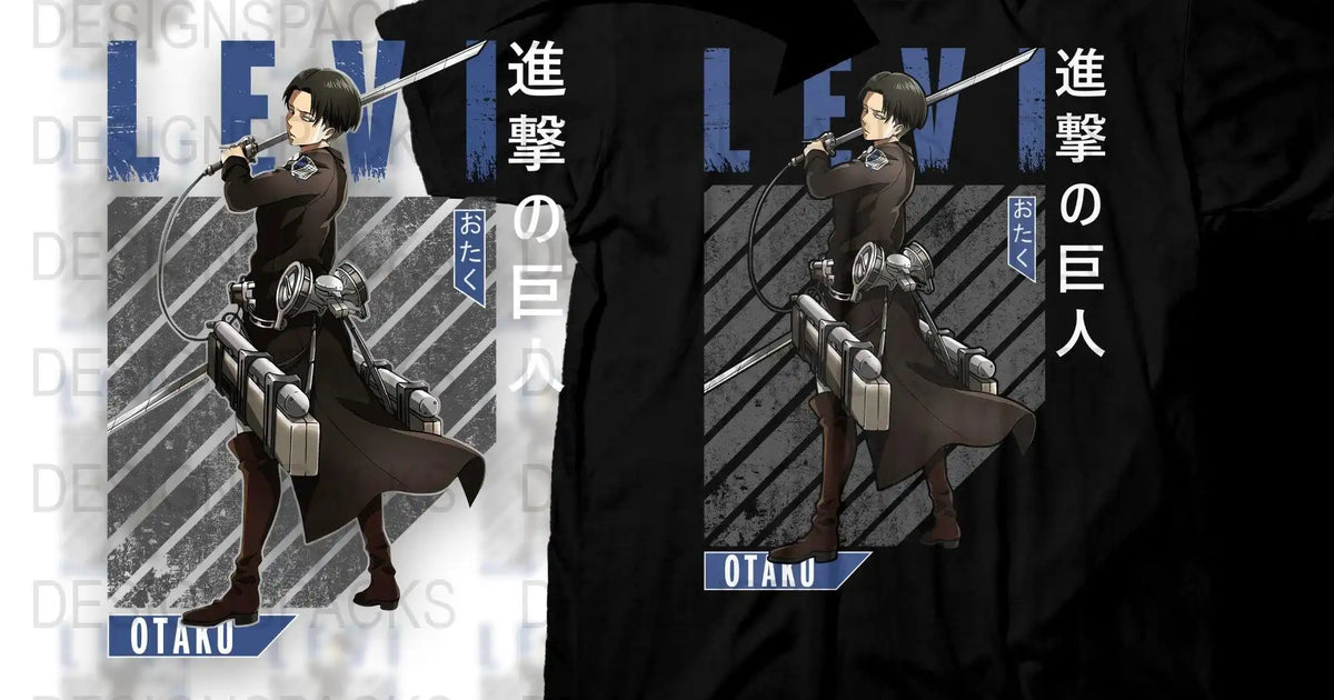 Levi Otaku Png Digital Download Stylish Anime Graphic Design Png Digit ...