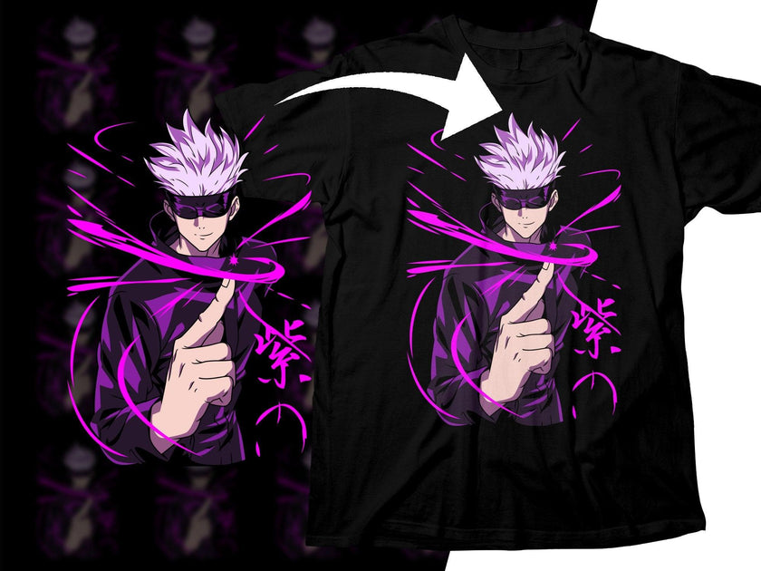 Satoru Gojo Jujutsu Kaisen With Mysterious Aura Png Digital Download