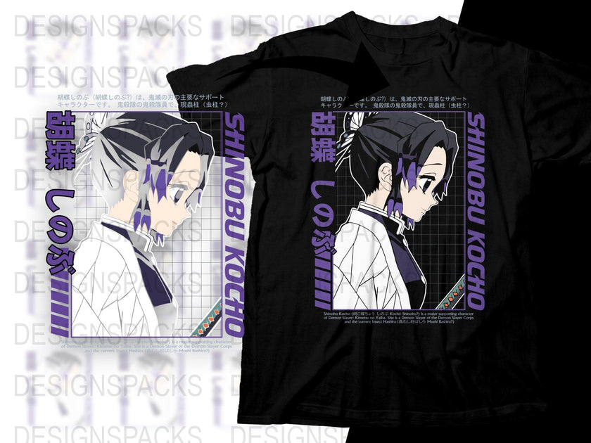 Demon Slayer Shinobu Kocho Butterfly Pattern Png Digital Download