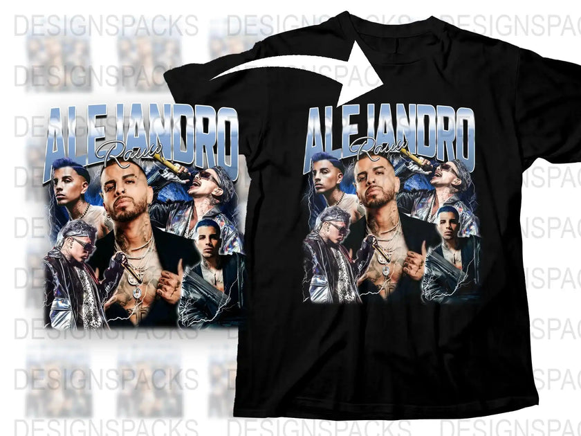 Alejandro Rauw Lightning Graphic Music Fan Png Digital Download