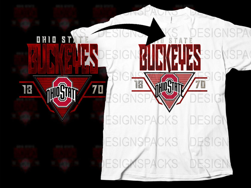 Ohio State Buckeyes 1870 Retro Logo Png Digital Download