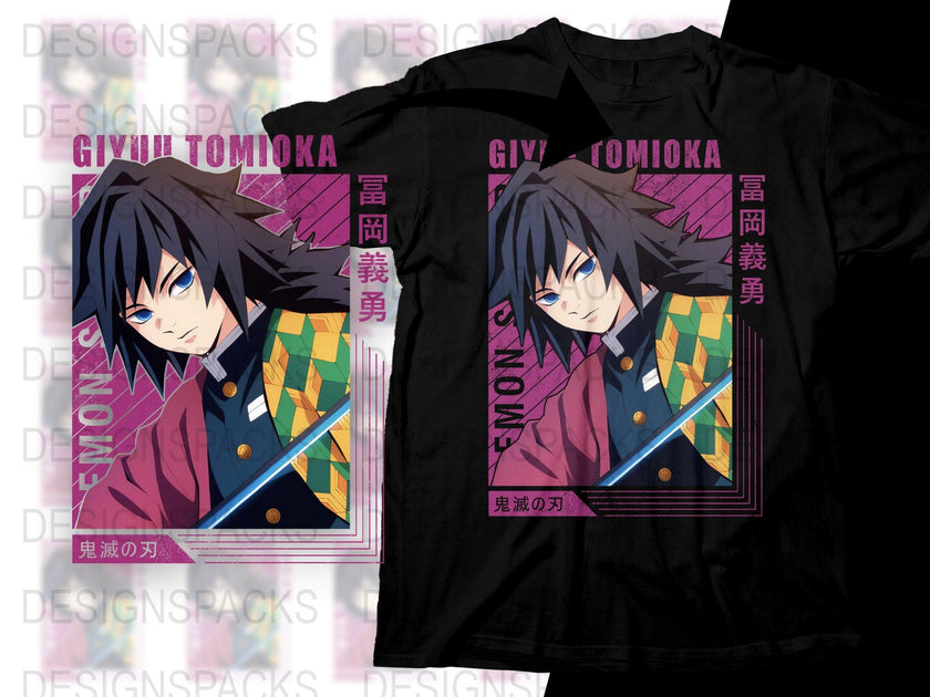 Giyuu Tomioka Design Graphic Png Digital Download
