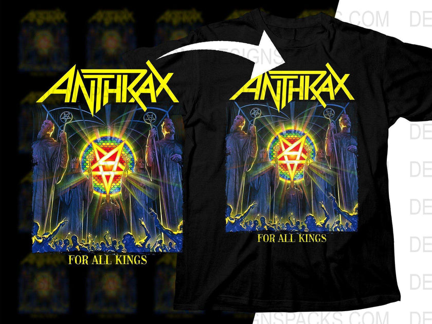 Anthrax For All Kings Colorful Art Fan Png Halftone Digital Download