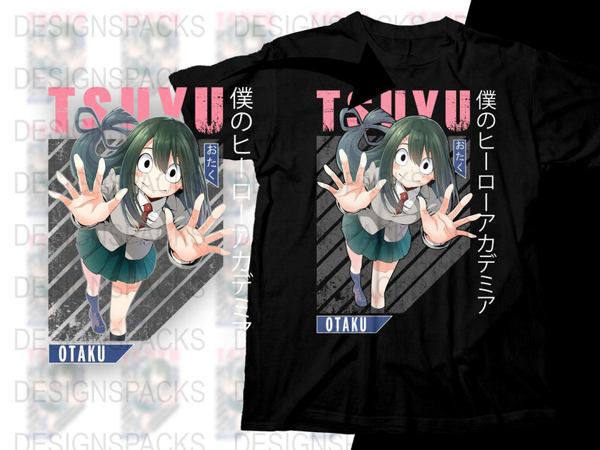 Tsuyu Anime Otaku Design Graphic Png Digital Download