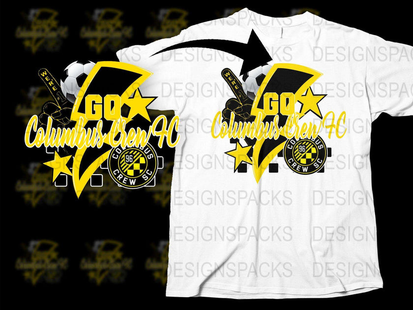 Columbus Crew FC Logo Fan Design Png Digital Download