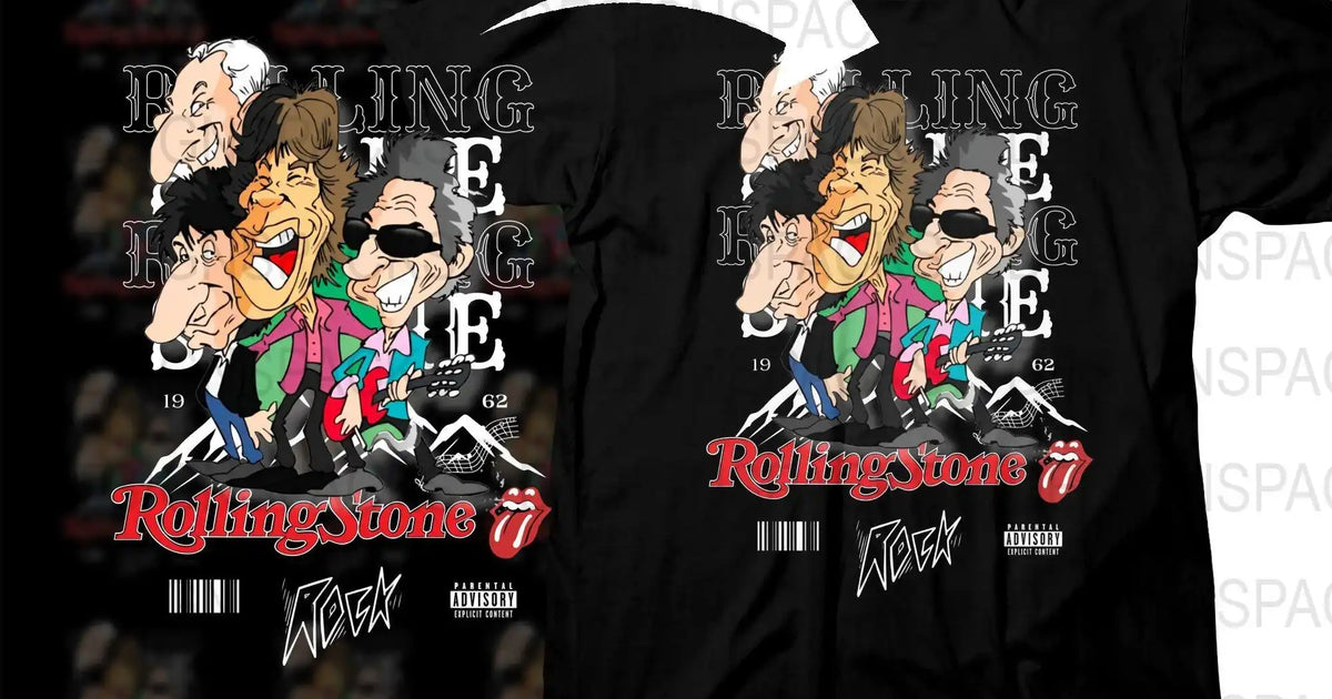 Rock Rolling Stone Cartoon Caricature Band Funny Png Digital Download ...