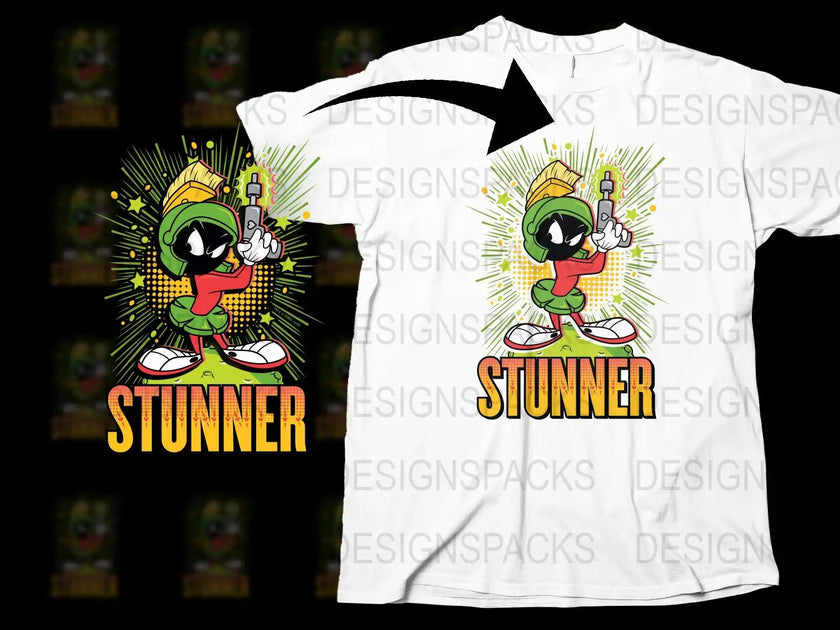 Marvin the Martian Stunner Valentine Day Png Digital Download