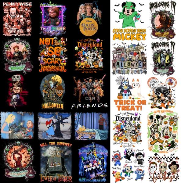 49 Halloween Mix Horror Designs Bundle PNG