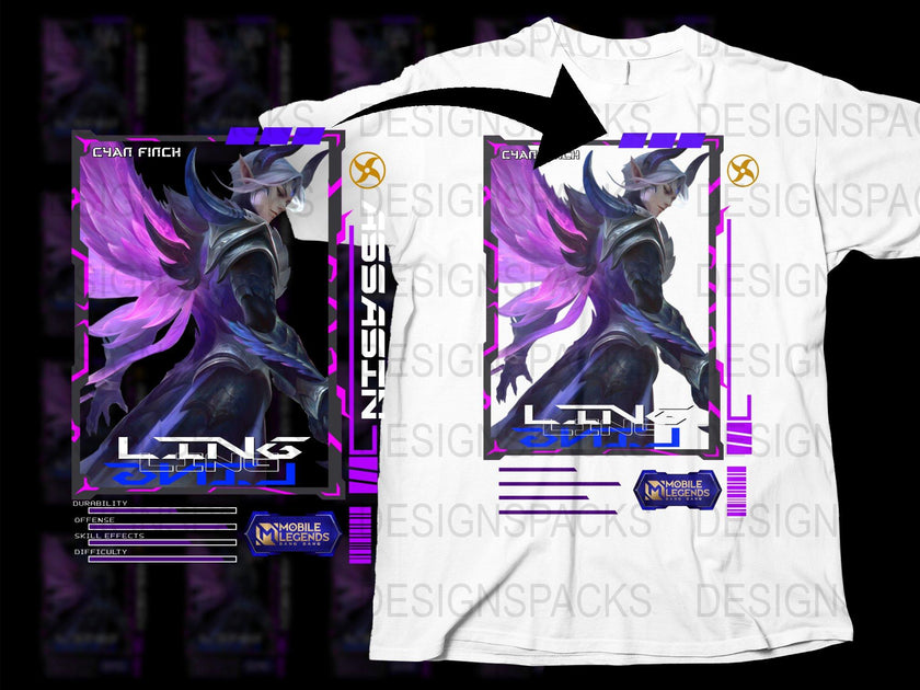 Stylish Mobile Legends Ling Design Png Digital Download