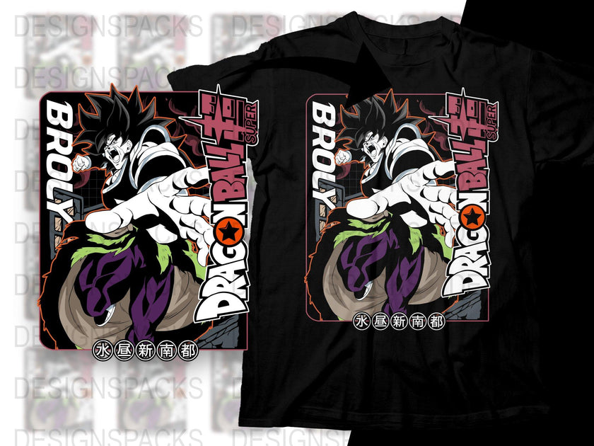 Dragon Ball Super Broly Graphic Anime Png Digital Download