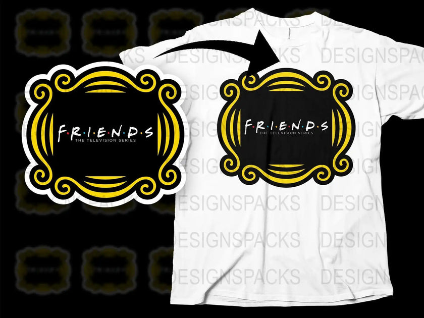 Friends The Television Series Logo Classic Png Digital Download