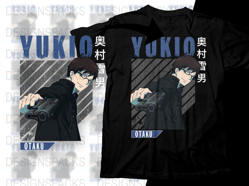 Yukio Otaku Stylish Graphic Design Png Digital Download