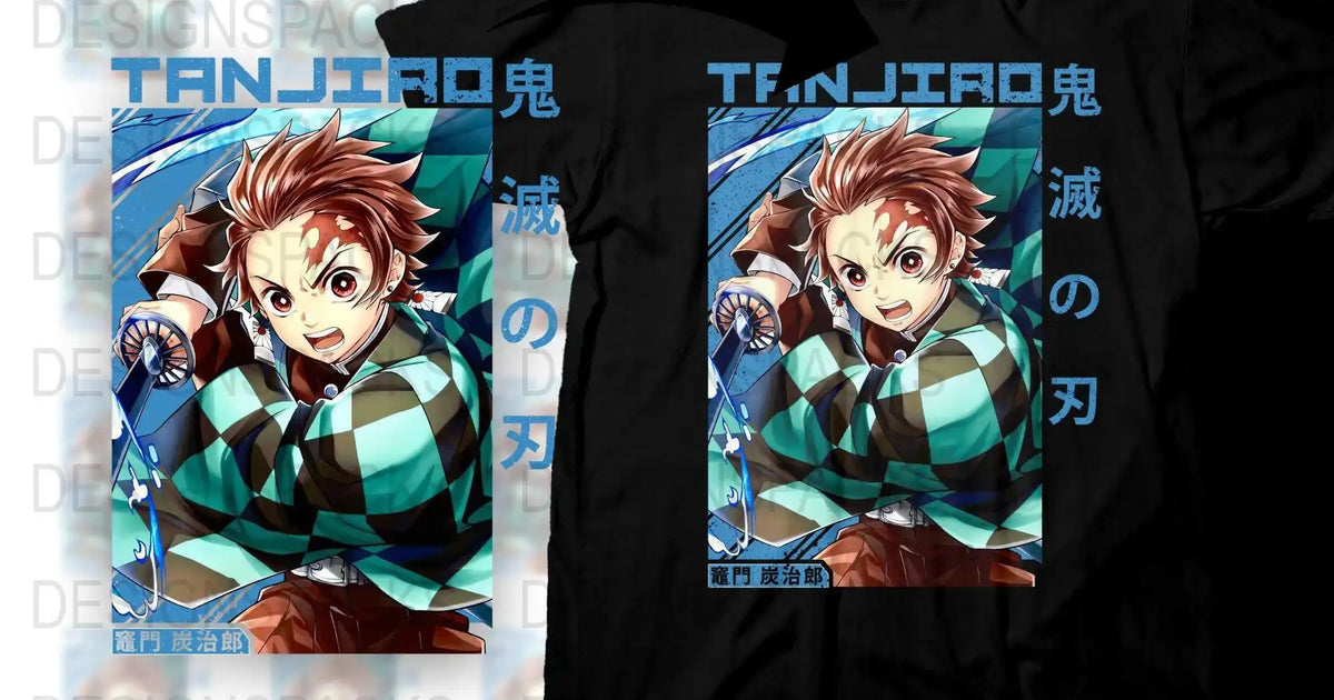 Demon Slayer Tanjiro Dynamic Battle Pose Png Digital Download ...