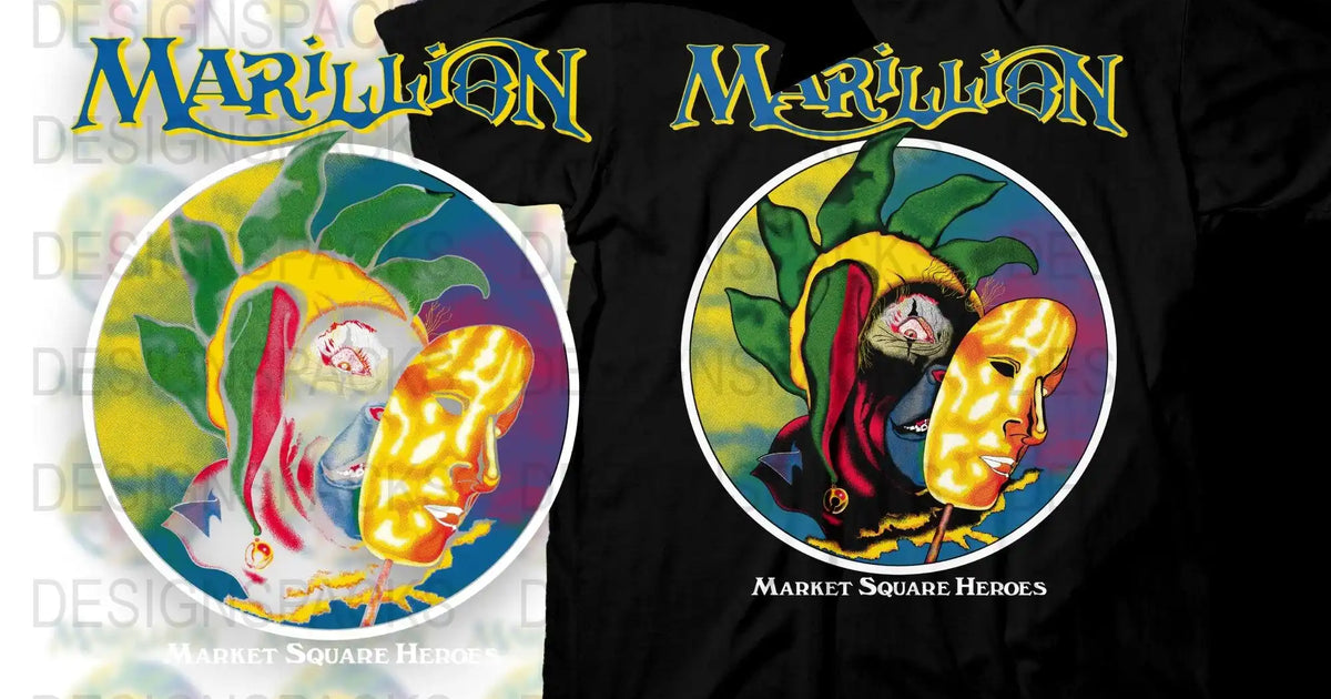 Marillion Jester and Mask Colorful Art Graphic Png Digital Download ...