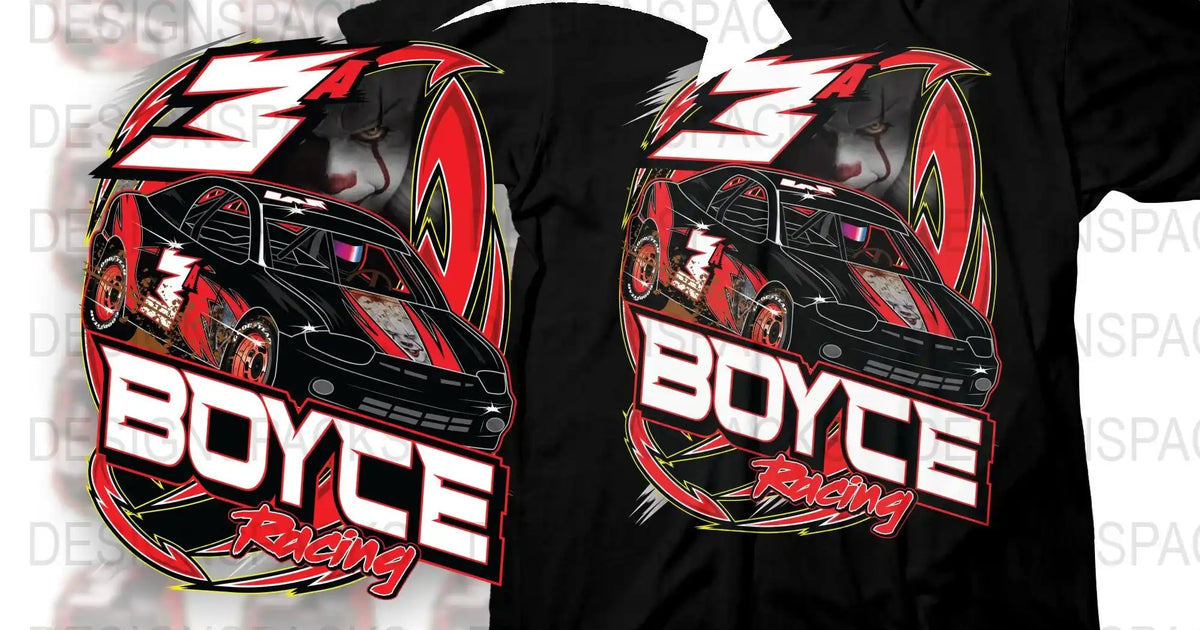 BOYCE Racing Car plus Clown Design Graphic Art Png Digital Download ...