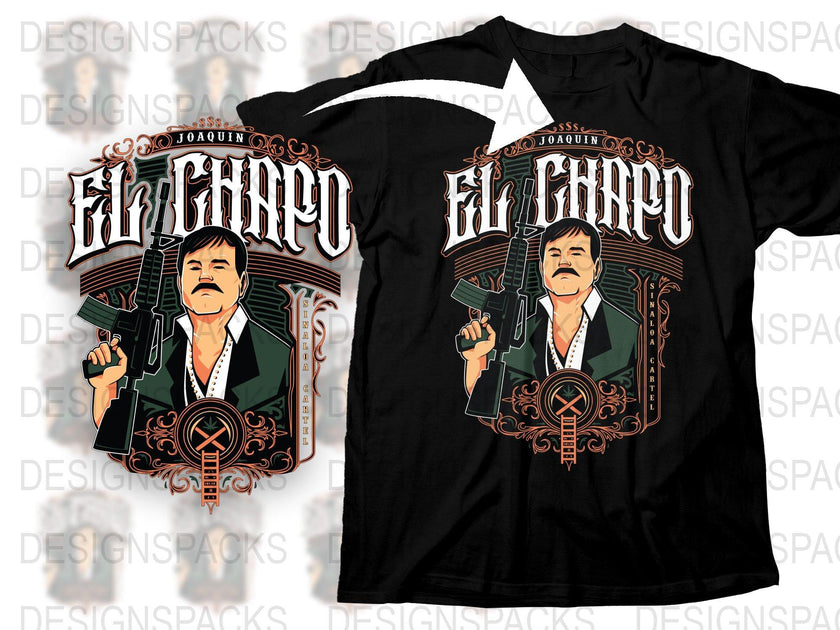 Joaquin El Chapo Sinaloa Cartel Graphic Png Digital Download