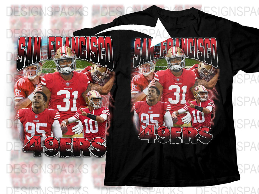 San Francisco 49ers NFL Football Player Bootleg Png Digital Download